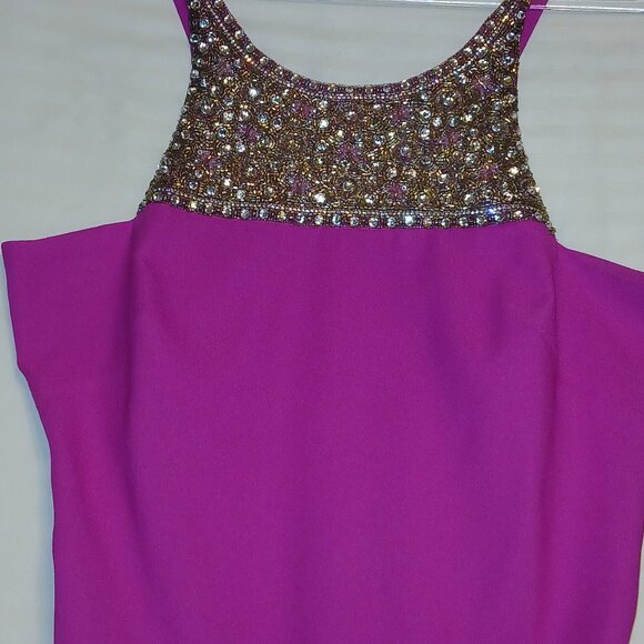 Aidan Mattox | Dresses | Aidan Mattox Cocktail Dress With Beaded Front ...